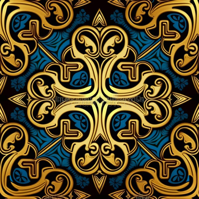 Cross theme pattern stock illustration. Illustration of ornamental ...