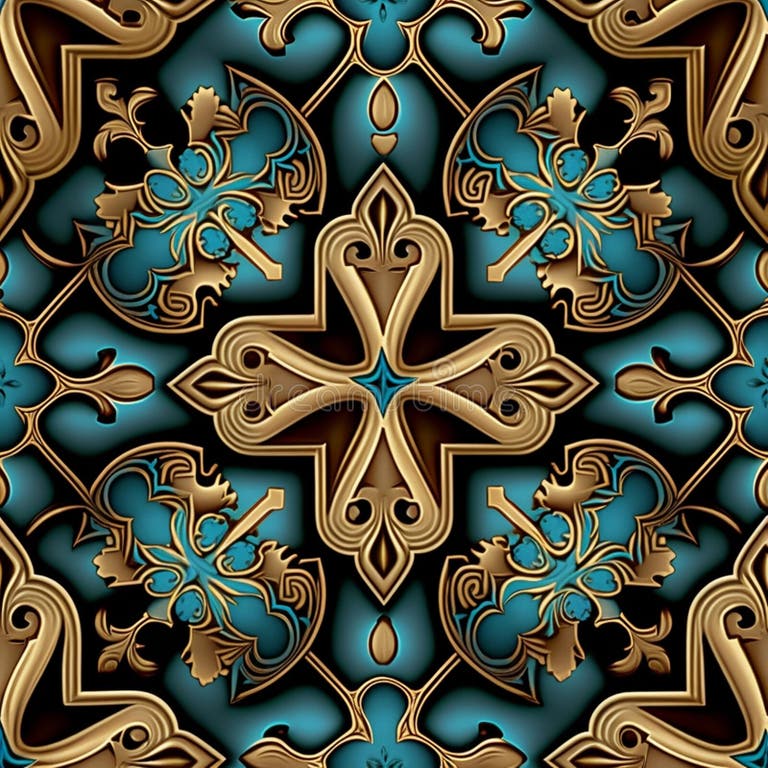 Cross theme pattern stock illustration. Illustration of textile - 270004954