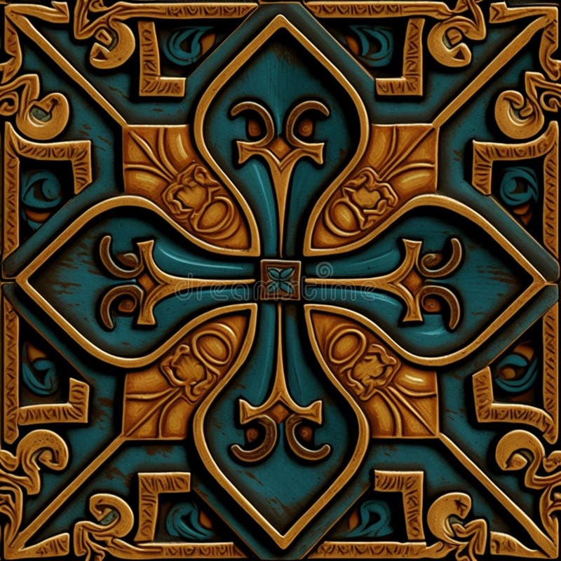 Cross theme pattern stock illustration. Illustration of geometric ...