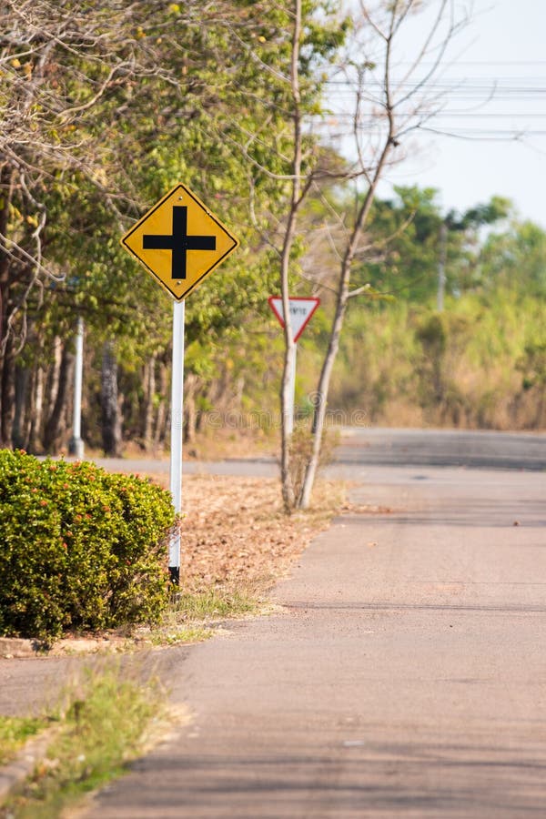 Cross traffic sign stock image. Image of symbol, traffic - 50562333