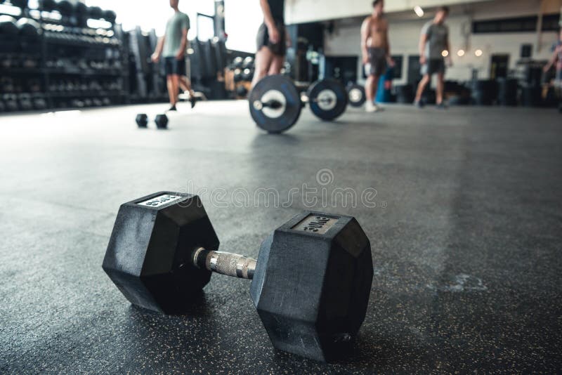 Cross Training Athletes Working Out Stock Image - Image of bars, muscle ...