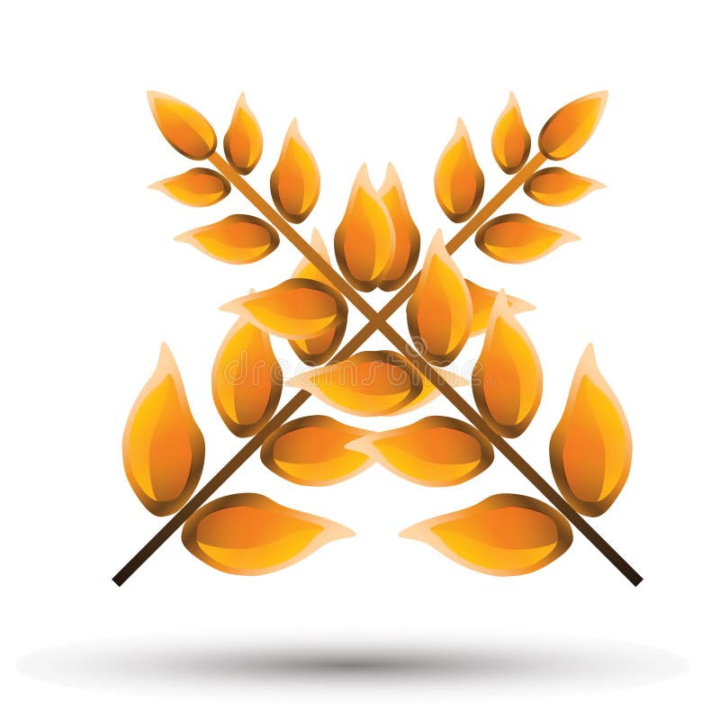 Cross Twigs. Vector Illustration Decorative Design Stock Vector ...