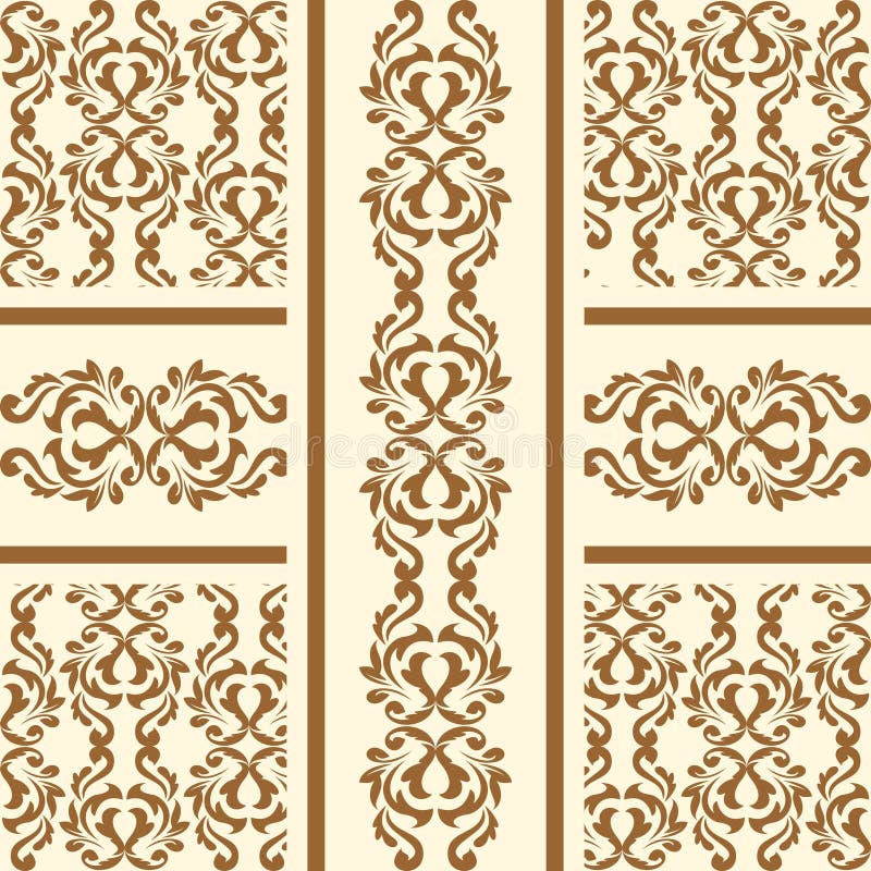 Cross Vintage Ornament with Classic Style Pattern Stock Vector ...