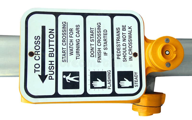 Cross walk signal stock photo. Image of signs, hand, traffic - 7377402
