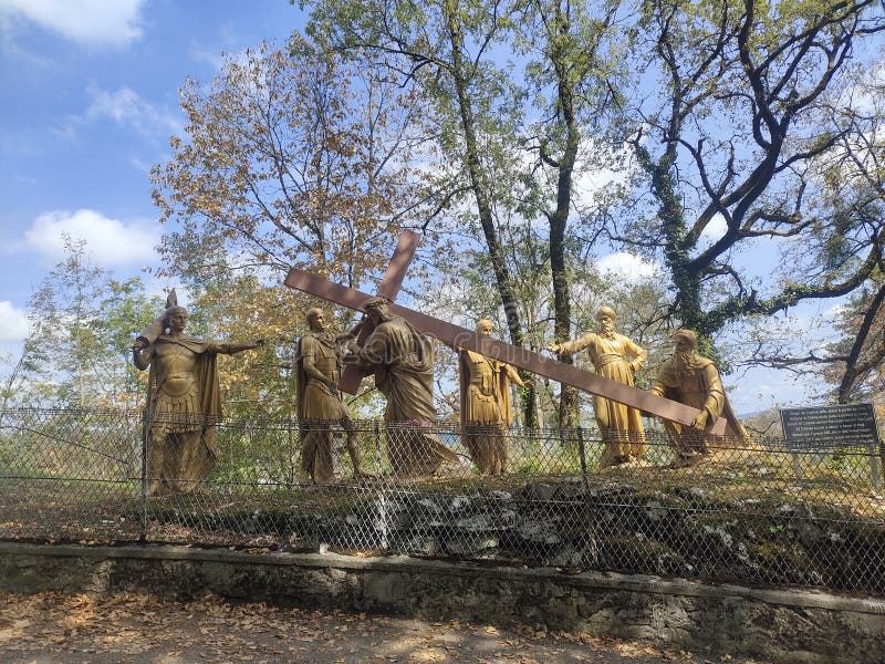 Cross Way History for Remind Us Stock Image - Image of rock, wood ...