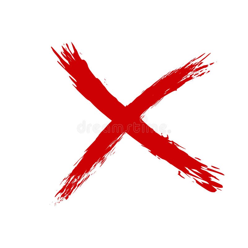 The Cross on a White Background is Drawn by Hand with a Brush ...