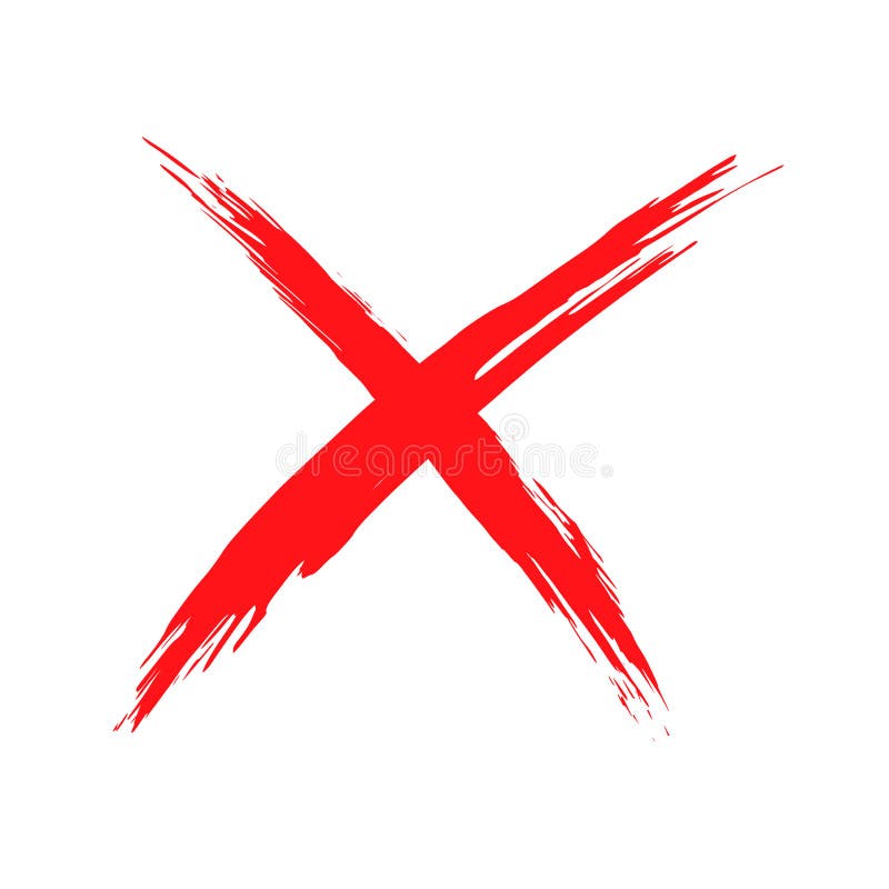 The Cross on a White Background is Drawn by Hand with a Brush ...