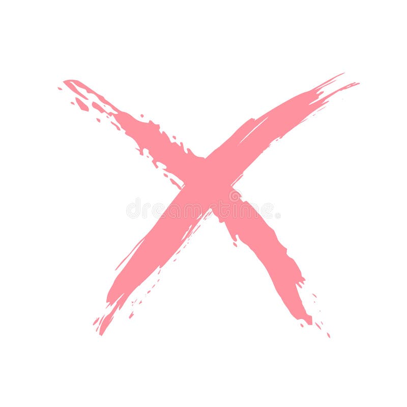 The Cross on a White Background is Drawn by Hand with a Brush ...