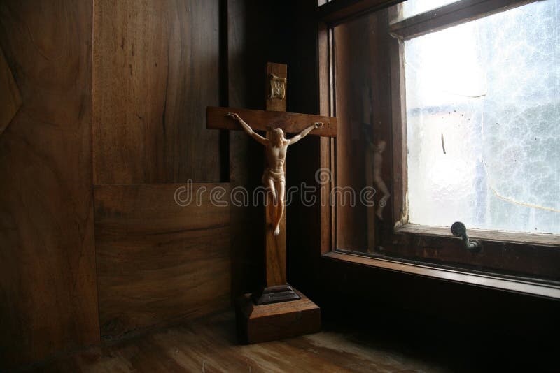 Cross on the window stock image. Image of belief, death - 85343275