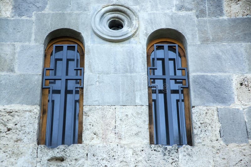 Cross in window stock photo. Image of holy, christ, background - 222212184