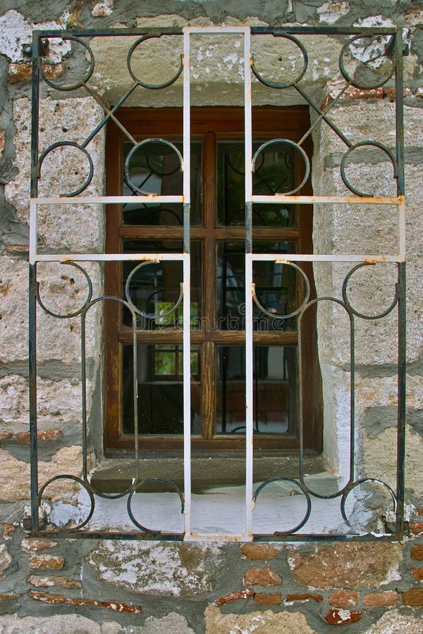 Cross on window stock image. Image of security, window - 38696837