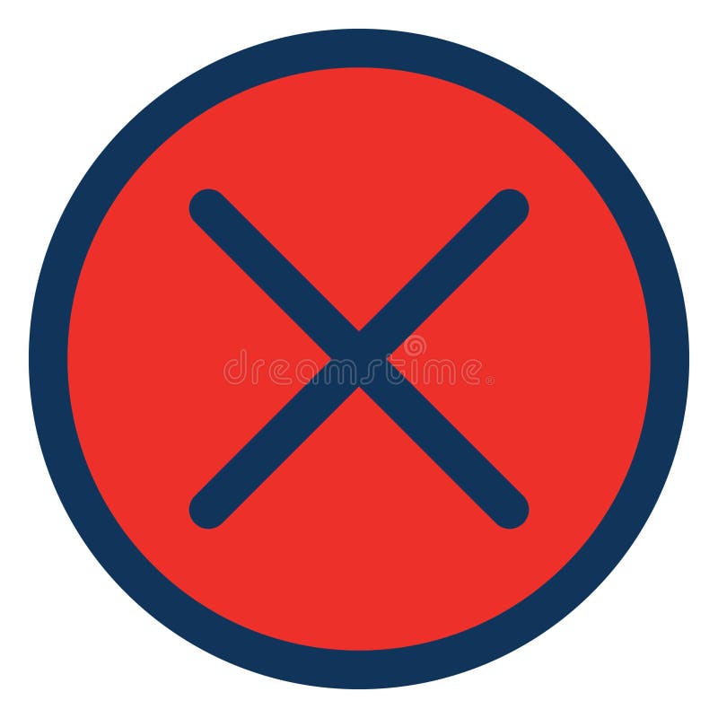 Cross, Wrong Isolated Vector Icon Which Can Be Easily Modified or ...