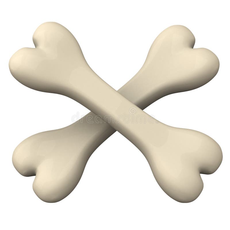 Crossbones 3d stock illustration. Illustration of deadly - 25944604