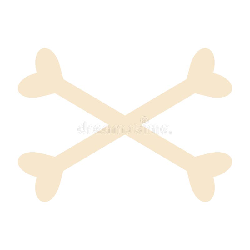 Crossbones on a White Background. Vector Illustration Stock Vector ...