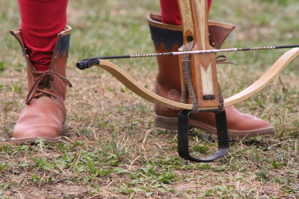 Crossbow stock photo. Image of foot, weapon, sinew, wait - 1066964
