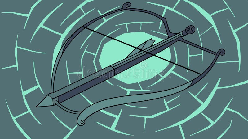 Crossbow Central in a Complex Target Maze Design, Vector Design ...