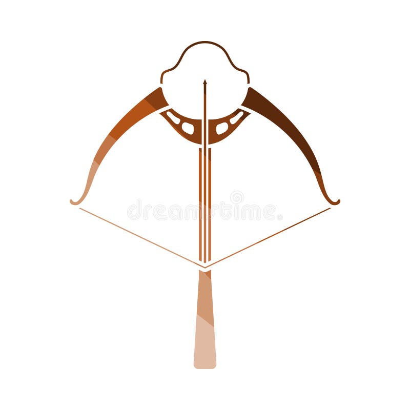 Crossbow Icon Silhouette Illustration. Medieval Weapon Vector Graphic ...