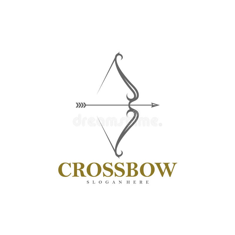 Crossbow Logo Vector Template, Arrow Archery Logo Design Concepts Stock ...