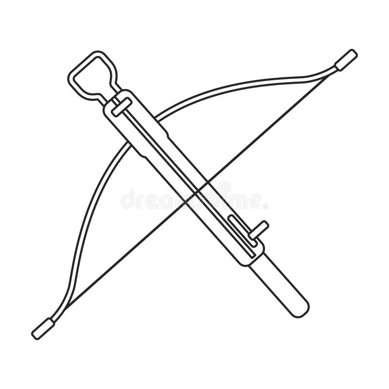 Crossbow Outline Stock Illustrations – 706 Crossbow Outline Stock ...