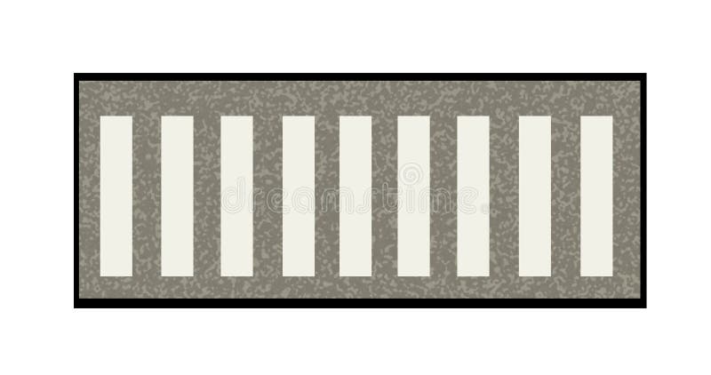 Crossbulk for Security Blocking Road Top View Flat Vector Design. Road ...