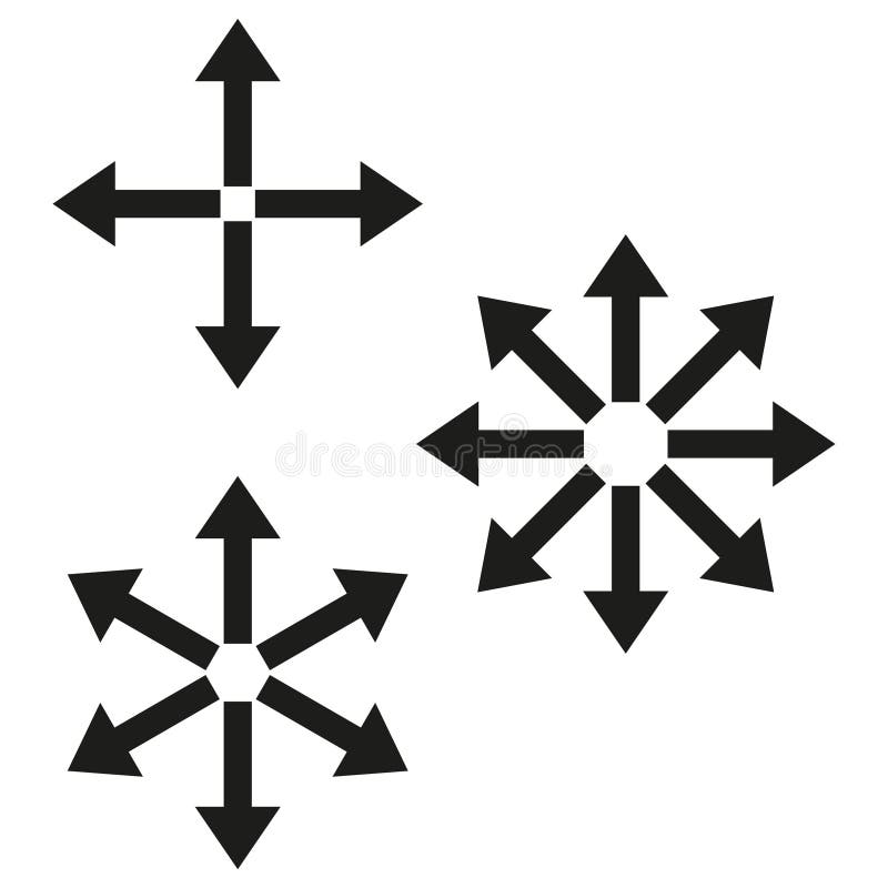 Crossed Arrow Sign. Navigation Vector Shape. Direction Pointer Icon ...