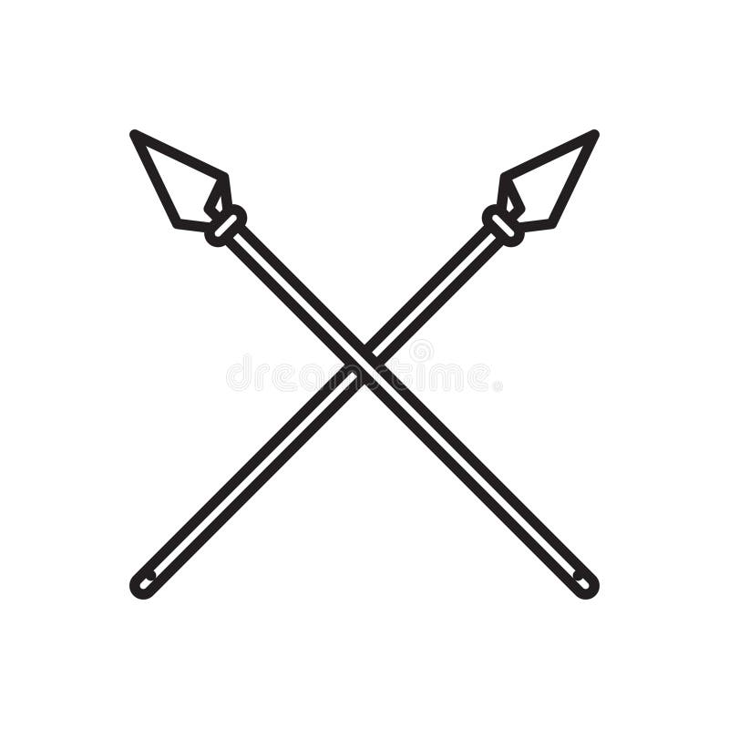 Crossed Arrows. Vector Illustration Decorative Design Stock Vector ...