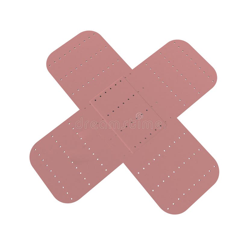 Crossed band aids stock illustration. Illustration of wound - 48632187