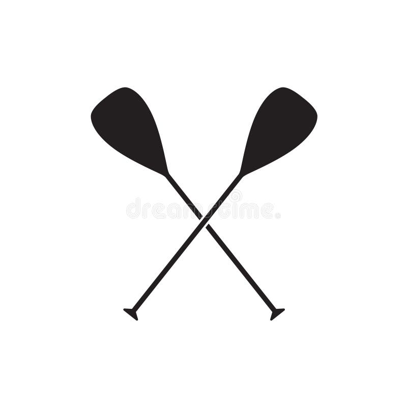 Boat oars. Vector image stock vector. Illustration of boat - 203314220