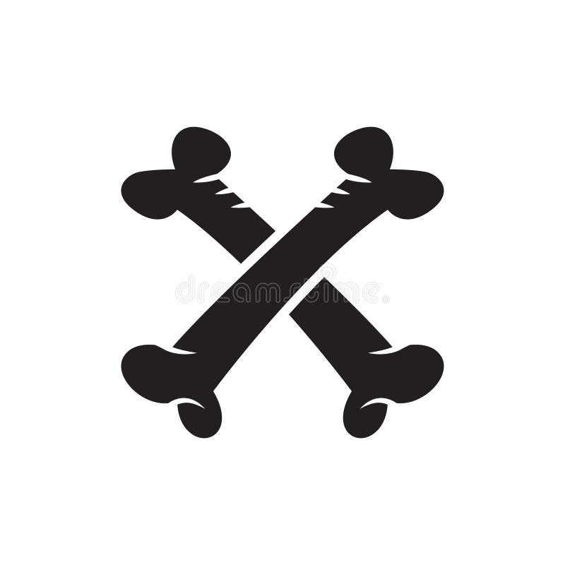 Crossed Bones. Vector Illustration Decorative Design Stock Vector ...