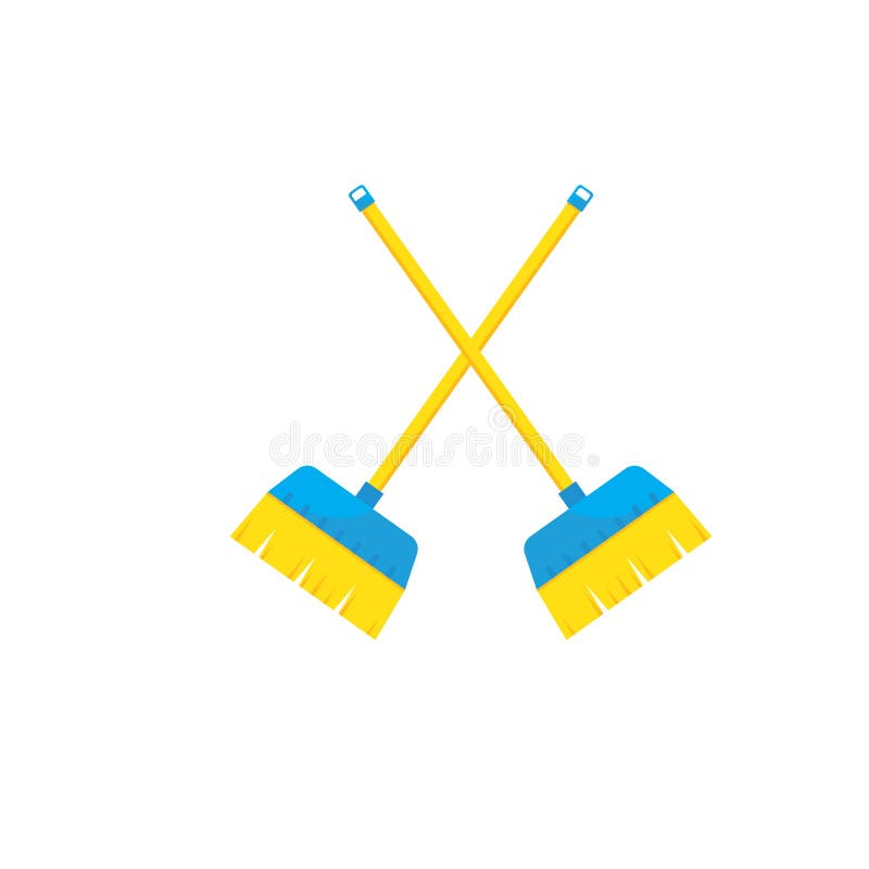 Crossed Broom Mop Stock Illustrations – 9 Crossed Broom Mop Stock ...