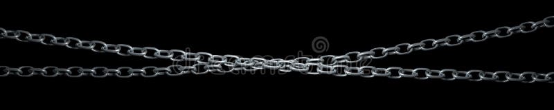Crossed chains with lock stock illustration. Illustration of concept ...