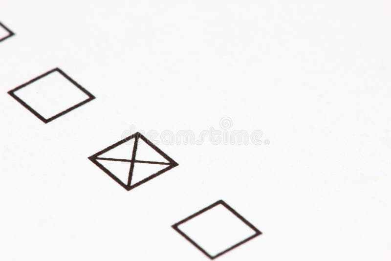 Crossed checkbox stock image. Image of multiple, question - 20641899