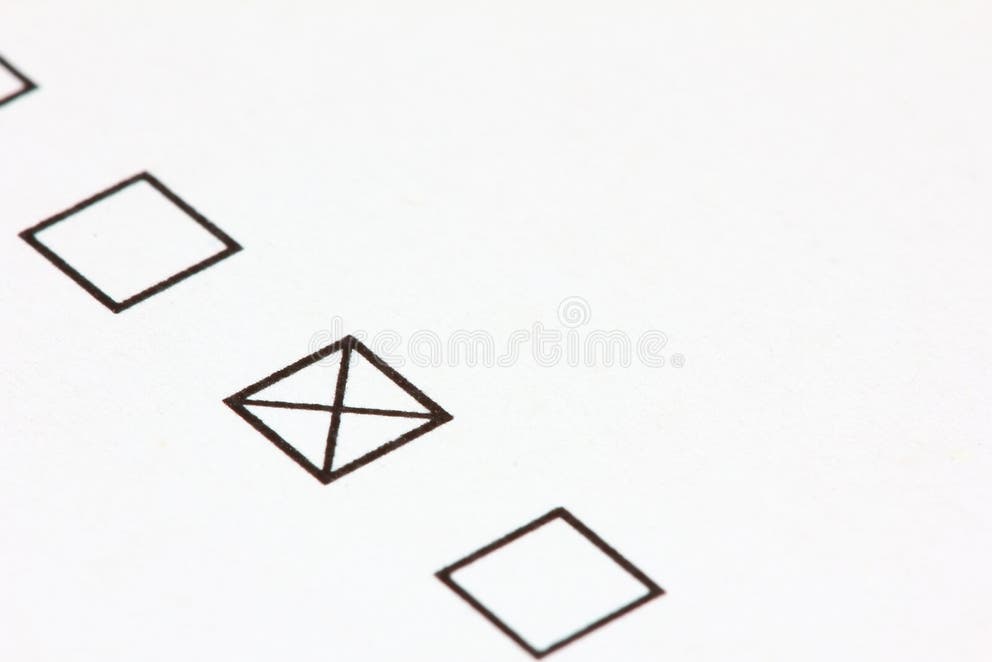 Crossed checkbox stock image. Image of multiple, question - 20641899