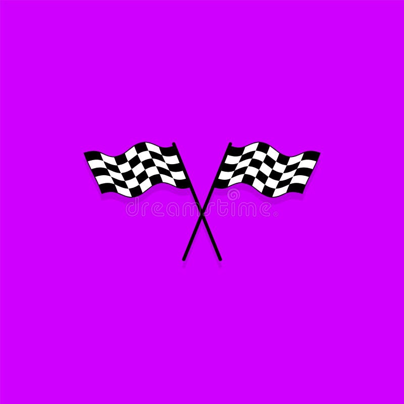 Crossed checkered flags stock vector. Illustration of concept - 112256817 Crossed checkered flags stock vector. Illustration of concept - 112256817