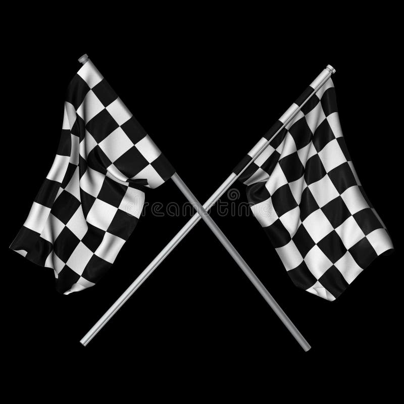 Crossed Chequered Flags Set 9 Stock Vector - Illustration of finish ...