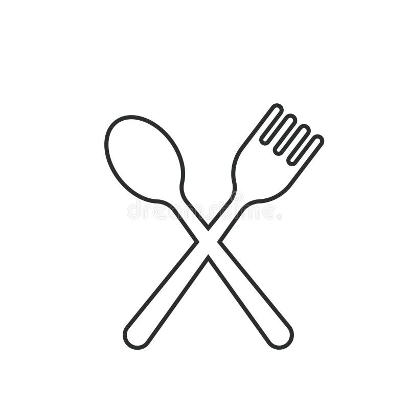 Fork Spoon Crossed Icon Stock Illustrations – 2,978 Fork Spoon Crossed ...