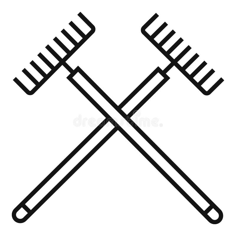 Rake Shovel Crossed Stock Illustrations – 28 Rake Shovel Crossed Stock ...