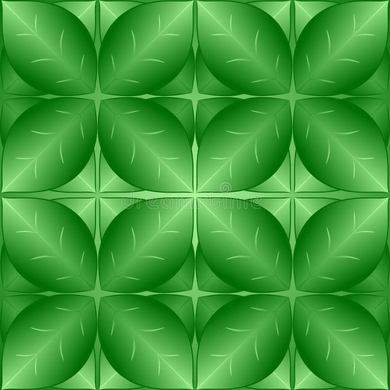 Crossed Green Leaf Pattern Texture Stock Illustration - Illustration of ...