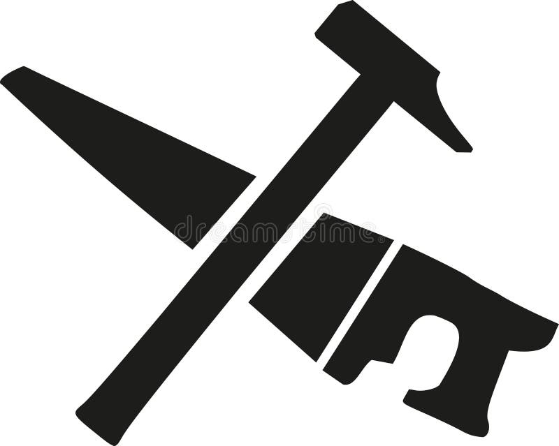 Crossed Hammer and Spanner Tools Stock Vector - Illustration of graphic ...