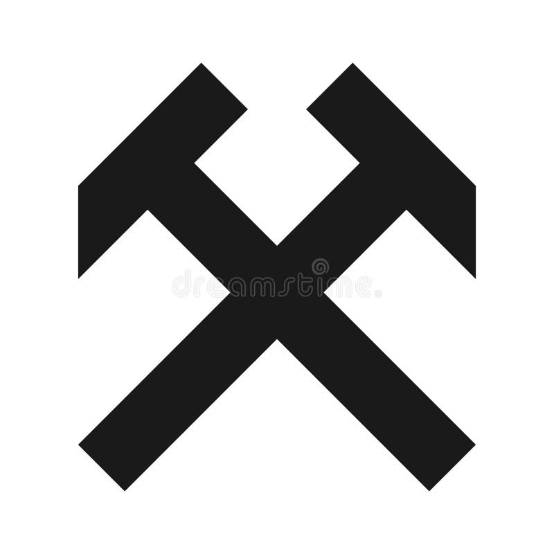 Crossed Hammers Symbol Stock Illustrations – 704 Crossed Hammers Symbol ...