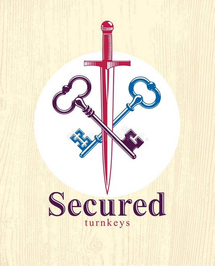 Cross Keys Sword Stock Illustrations – 25 Cross Keys Sword Stock ...