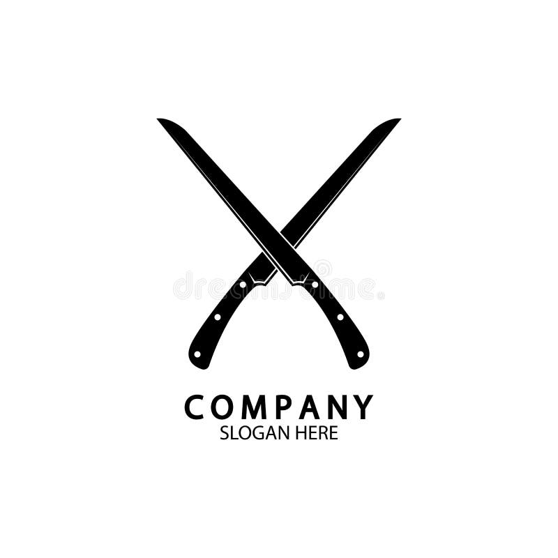 The Crossed Knives Icon. Knife and Chef, Kitchen Symbol Stock Vector ...