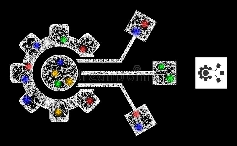 Vector Smart Component Flat Icon Symbol Stock Vector - Illustration of ...