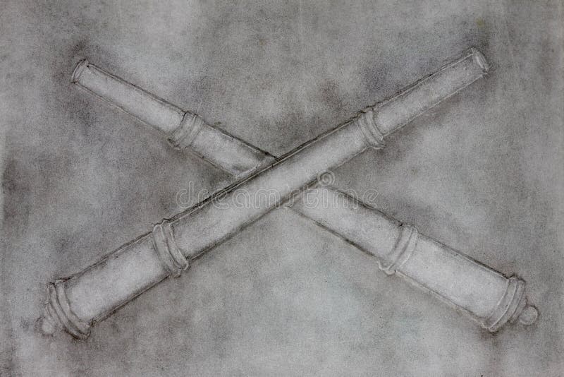 The crossed old cannons stock photo. Image of artillery - 13590956