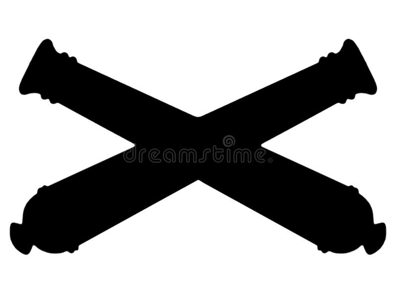 Crossed Cannons Stock Illustrations – 13 Crossed Cannons Stock ...