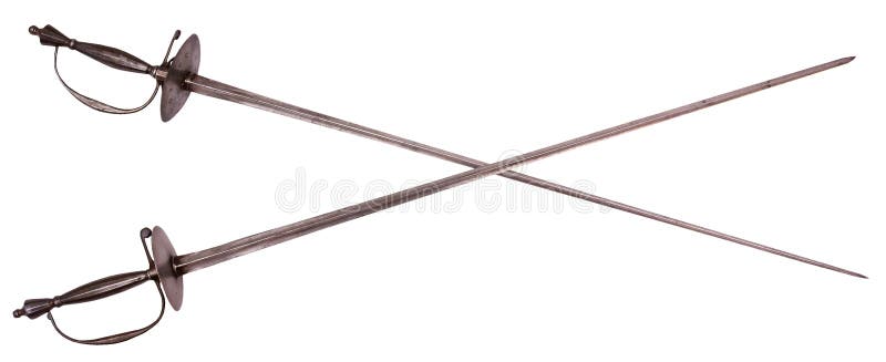 Crossed rapiers stock photo. Image of century, sword - 19381160