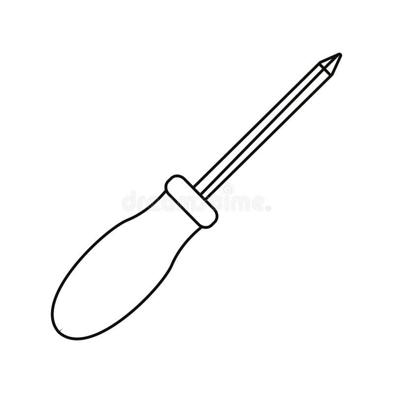 Crossed screwdriver tool stock illustration. Illustration of industry ...