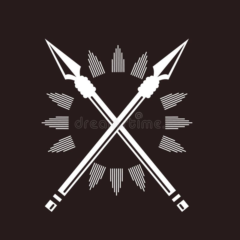 Indian Spears Crossed