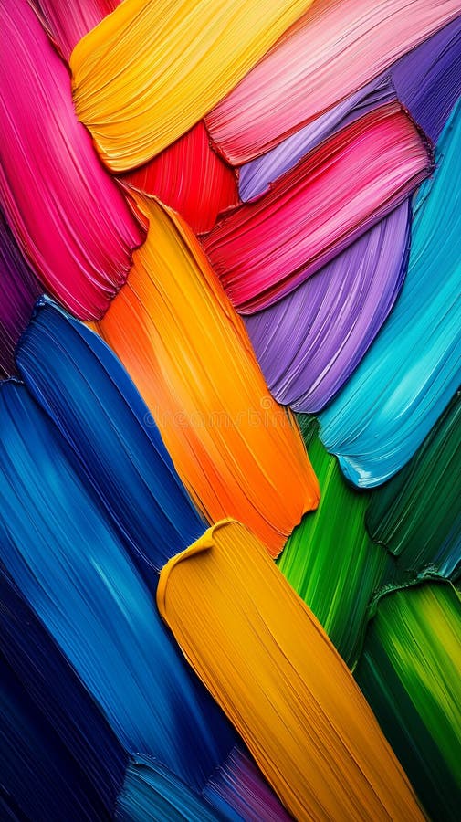 Crossed Stripes of Rainbow Abstract with High-Contrast Vibrant Colors ...