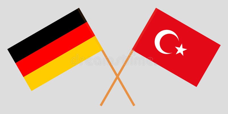 Turkey And Germany Flags On Chess Pawns On A Chessboard. 3d ...